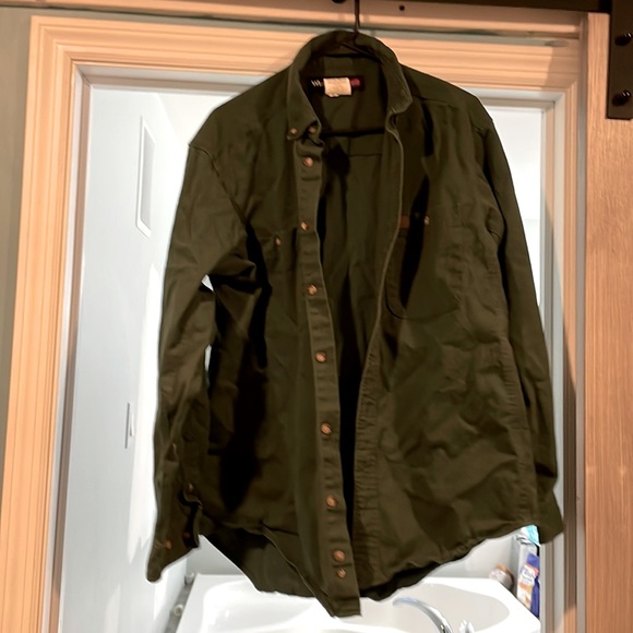 Wrangler | Shirts | Wrangler Dark Green Work Shirt | Poshmark